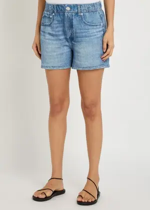 Rag & Bone Denim Print Terry Shorts