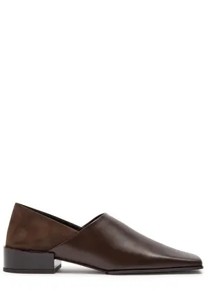 Alaïa Leather Loafers - Brown