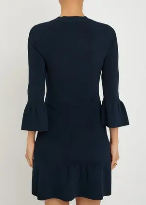 Veronica Beard Portia Knit Mini Dress - Navy