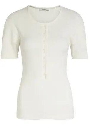 LEMAIRE Ribbed Cotton-blend Top