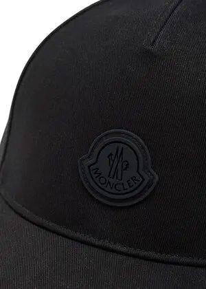 Moncler Logo-appliquéd Cotton Cap