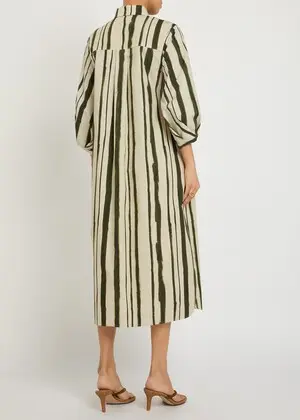 Max Mara Striped Cotton Shirt Dress