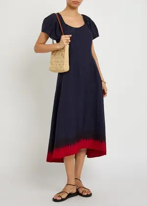 Tory Burch Woven Midi Dress