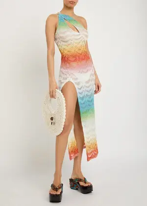 Missoni Patterned Metallic-knit Beach Dress