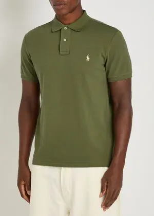 Polo Ralph Lauren Logo Cotton Polo Shirt - Green