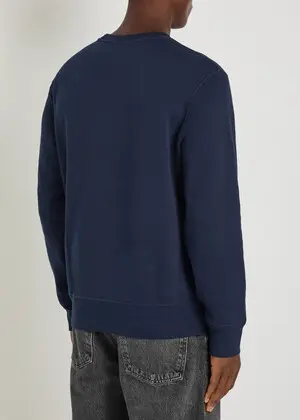 Polo Ralph Lauren Bear-print Crew-neck Sweatshirt - Navy