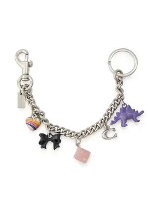 COACH Motif Chain Bag Charm - Multicoloured 1