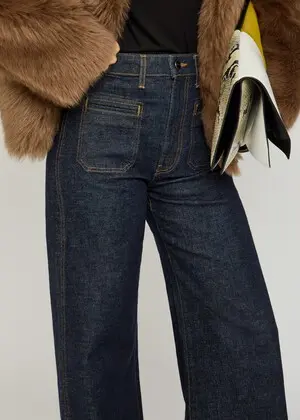 Khaite Delmonico Wide-leg Denim Jeans - Indigo