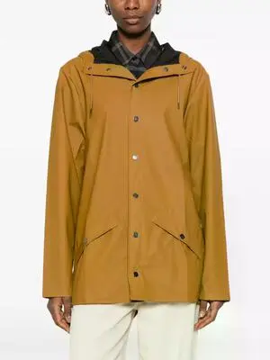 Rains Hooded Jacket - Brown