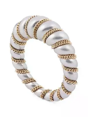 NORMA JEWELLERY Lynx Twisted Chain Ring - Silver