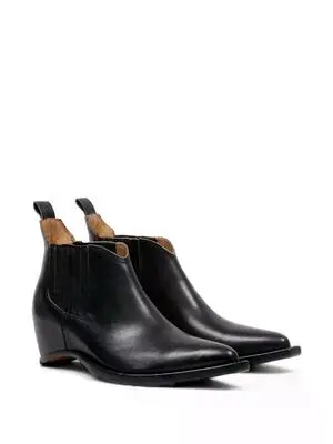 MAISON MARGIELA Pointed Toe Chelsea Boots - Black