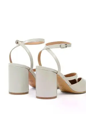 MAISON MARGIELA Tabi Cut-out Leather Pumps - Grey