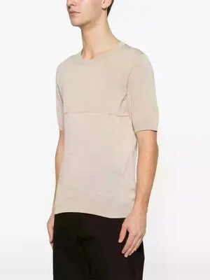 Tagliatore Crew-neck Short-sleeve T-shirt - Neutrals