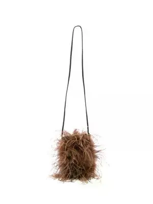 YVES SALOMON Feather Satchel - Brown