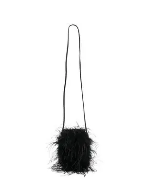 YVES SALOMON Feather Satchel - Black