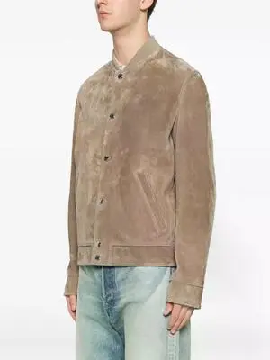 YVES SALOMON Suede Bomber Jacket