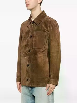 YVES SALOMON Buttoned Suede Jacket