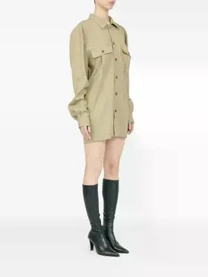 MAISON MARGIELA Button-up Shirt Dress - Neutrals