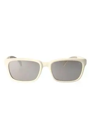 Moncler Slicka Rectangle-frame Sunglasses - White