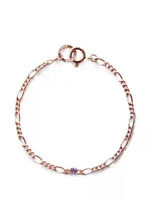 NORMA JEWELLERY Amethyst Round-cut Chain Bracelet - Pink
