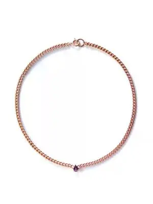 NORMA JEWELLERY Amethyst Pear-cut Necklace - Pink