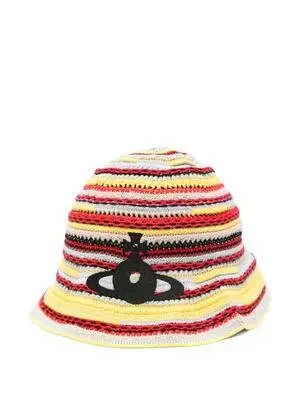 VIVIENNE WESTWOOD Striped Beanie Hat - Yellow