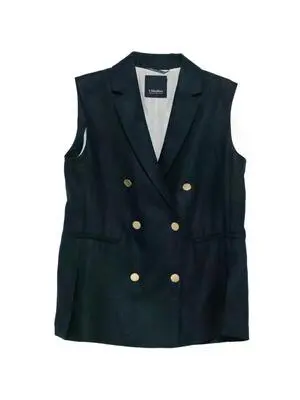 Max Mara Double-breasted Sleeveless Jacket - Blue