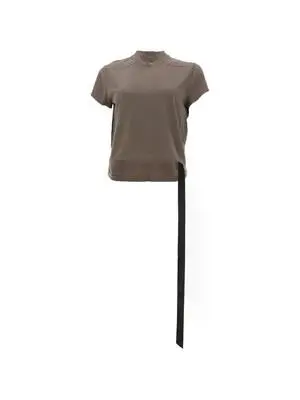 Rick Owens Strap-detail T-shirt - Brown