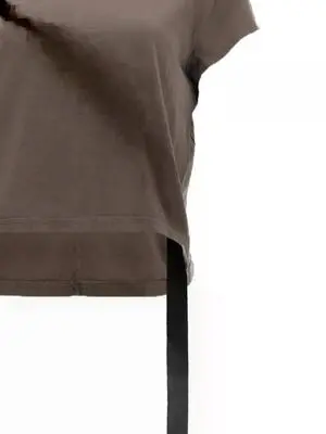 Rick Owens Strap-detail T-shirt - Brown