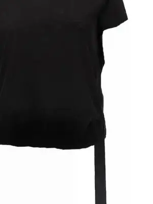 Rick Owens Strap-detail T-shirt - Black
