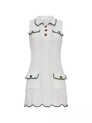Cara Cara Sheena Scalloped Collared Mini Dress