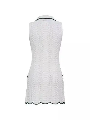 Cara Cara Sheena Scalloped Collared Mini Dress