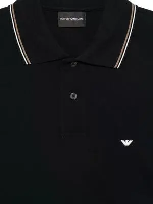 Emporio Armani Stripe-trim Polo Shirt
