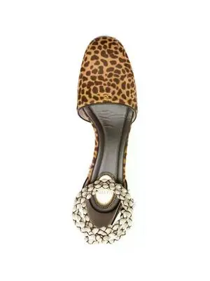 Valentino Garavani D'orsay Pumps With Pony-effect Calfskin And Tassel Detail - Neutrals