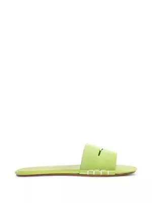 JW Anderson Suede Mules - Green