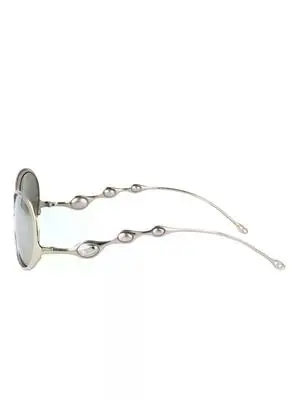 DIESEL® Oval-frame Embellished Sunglasses