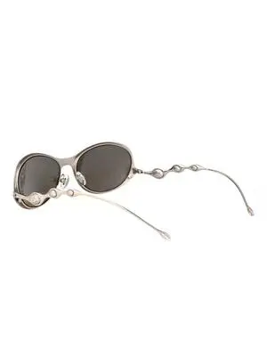 DIESEL® Oval-frame Embellished Sunglasses