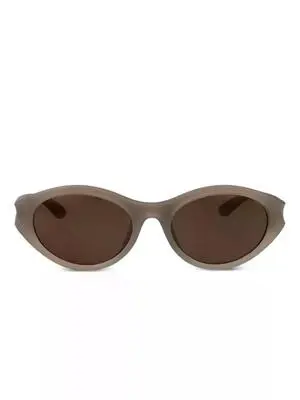 DIESEL Oval Frame Sunglasses - Neutrals