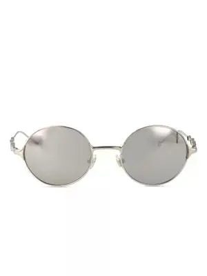 DIESEL Round-frame Metal Sunglasses - Grey