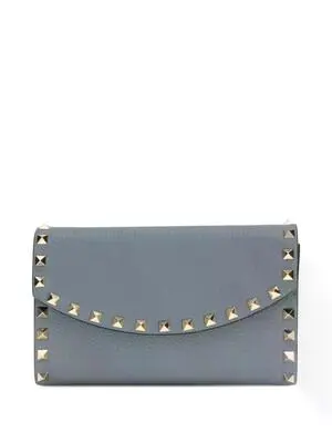 Valentino Garavani Rockstud Leather Shoulder Bag Blue