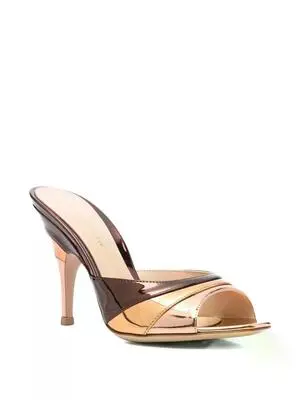 GIANVITO ROSSI Marea Metallic Sandals
