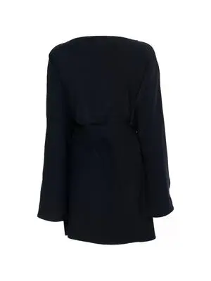 P.a.r.o.s.h Belted-waist Mini Dress - Blue