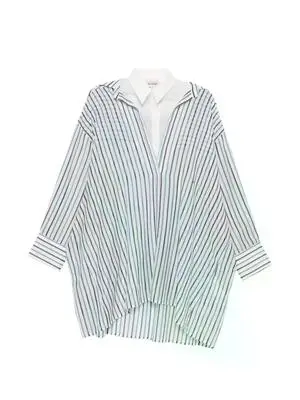 SEMICOUTURE Striped V-neck Shirt