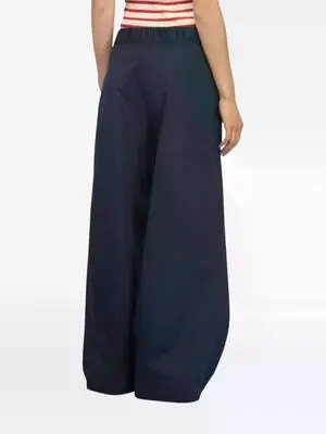 SEMICOUTURE Side-pocket Palazzo Pants - Blue