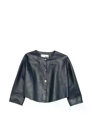 MANZONI 24 Buttoned Leather Jacket