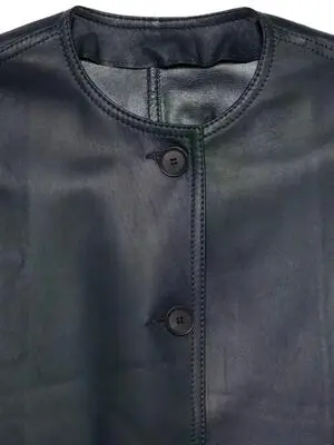 MANZONI 24 Buttoned Leather Jacket