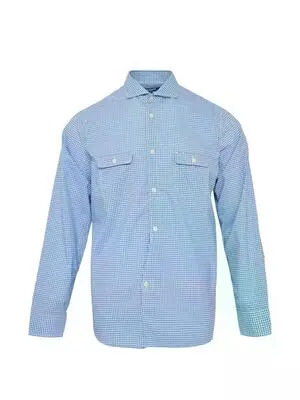 Junya Watanabe Check Panelled Shirt - Blue