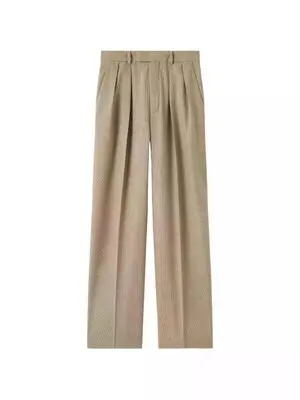 Loro Piana Pleated Wool Trousers - Neutrals