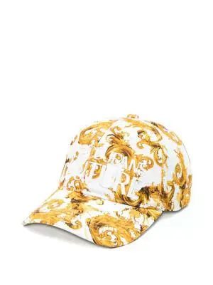 Versace Patterned Cap - White