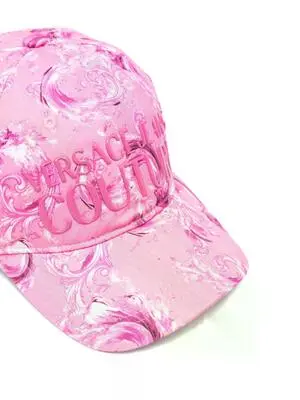 Versace Baroque-print Cap